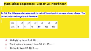Copy of Math 3.1.1 Linear and Non-Linear Sequences.pptx