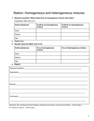 Matter experiment | PDF