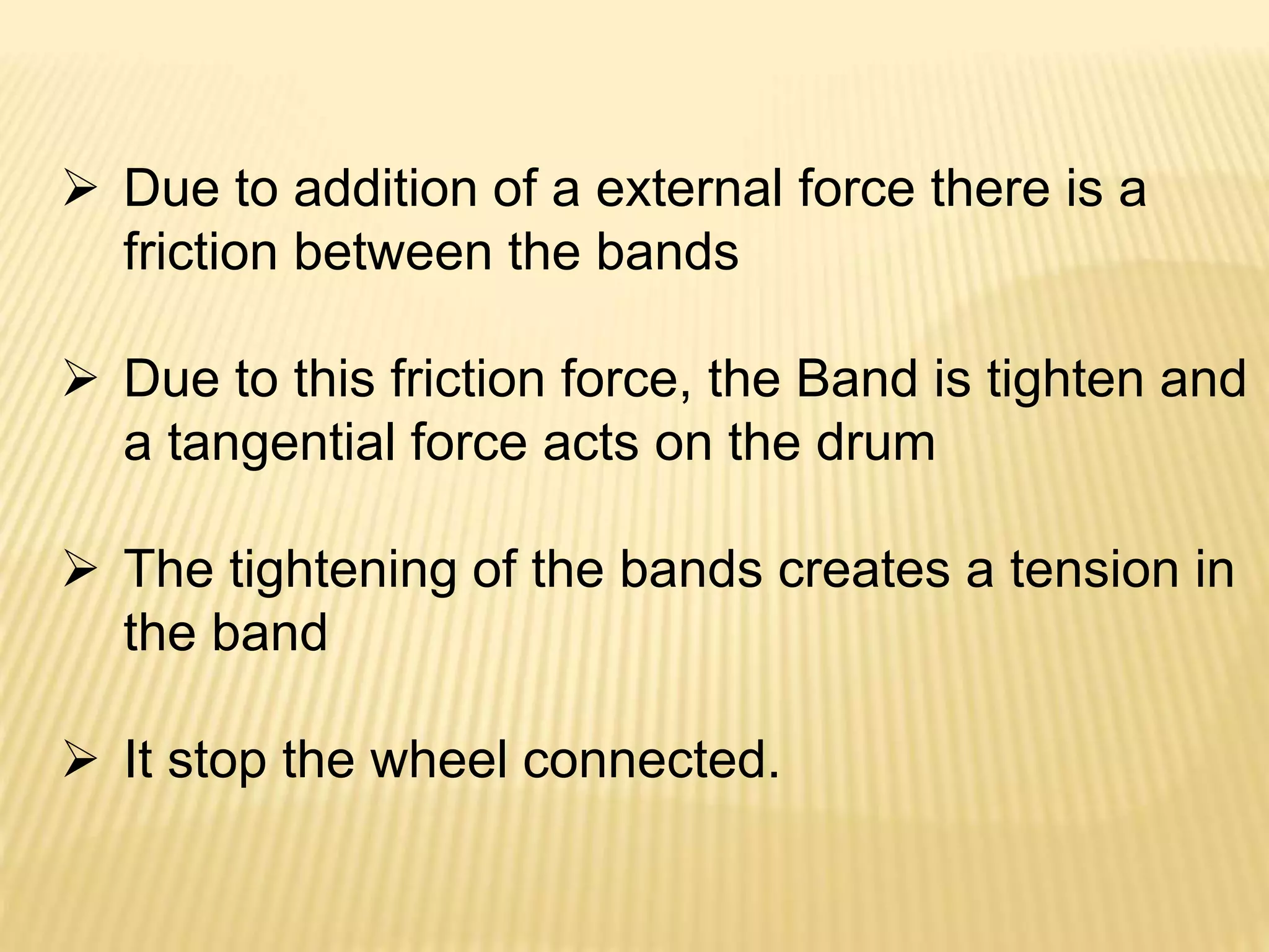 Working, Construction And Types of Band Brakes | PPTX