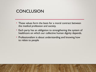 Medical Professionalism Final by Prof Dr, Attaullah Khan Bannu Medical ...