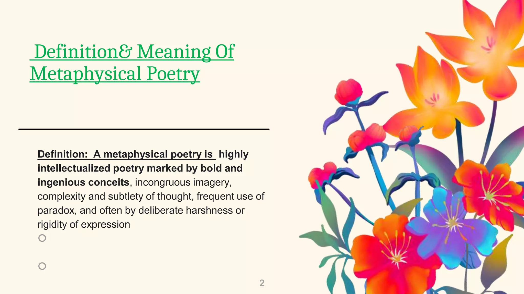 Metaphysical Poetry | PPT