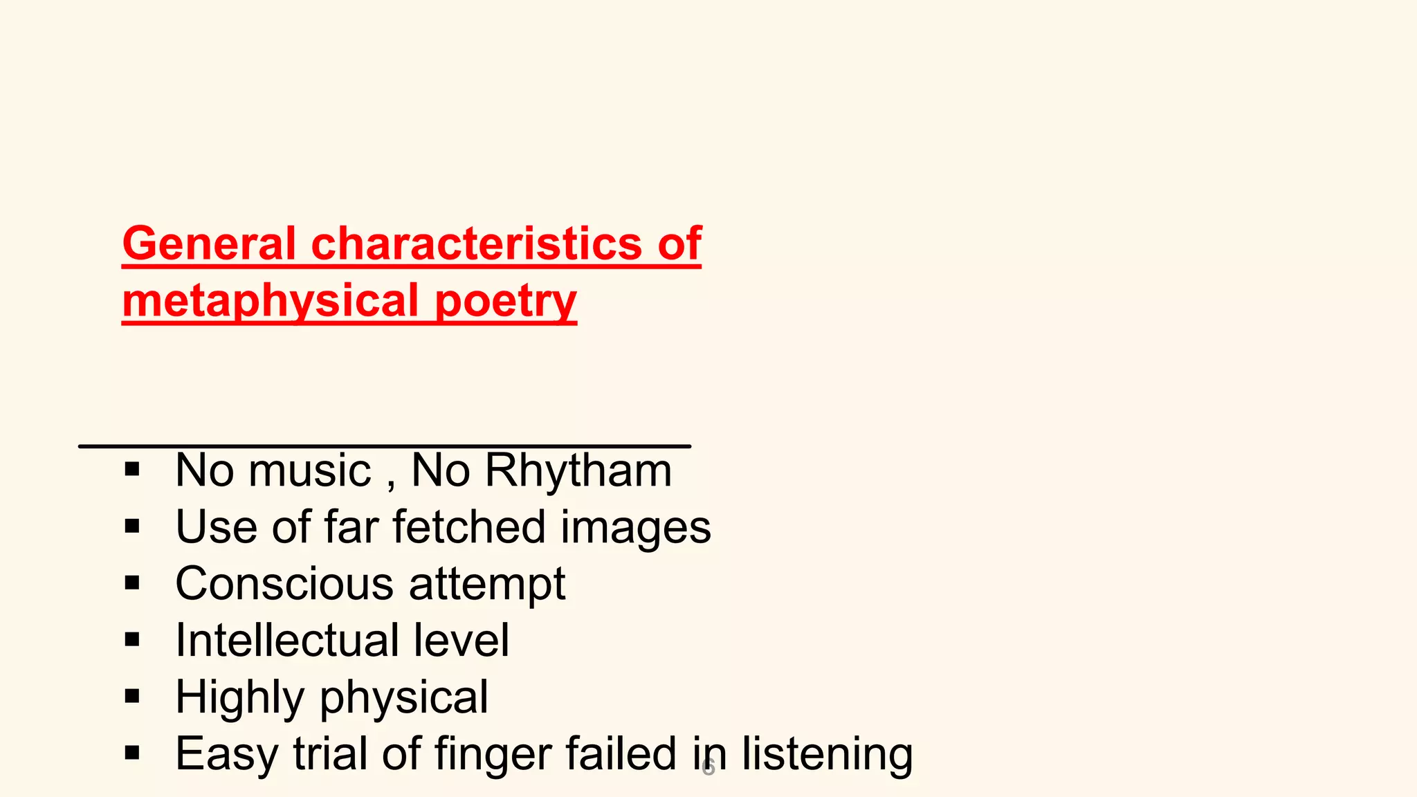 Metaphysical Poetry | PPT