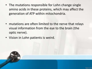 genetic diseases of mitochondrial origin genetic diseases | PPT