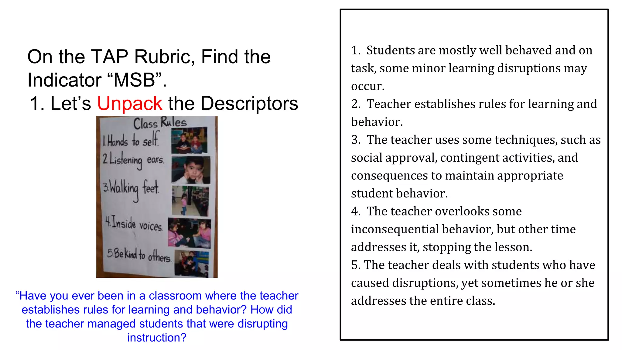 Managing Student Behavior? | PPTX