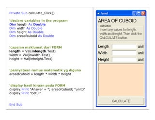 Copy of module private sub calculate | PPT