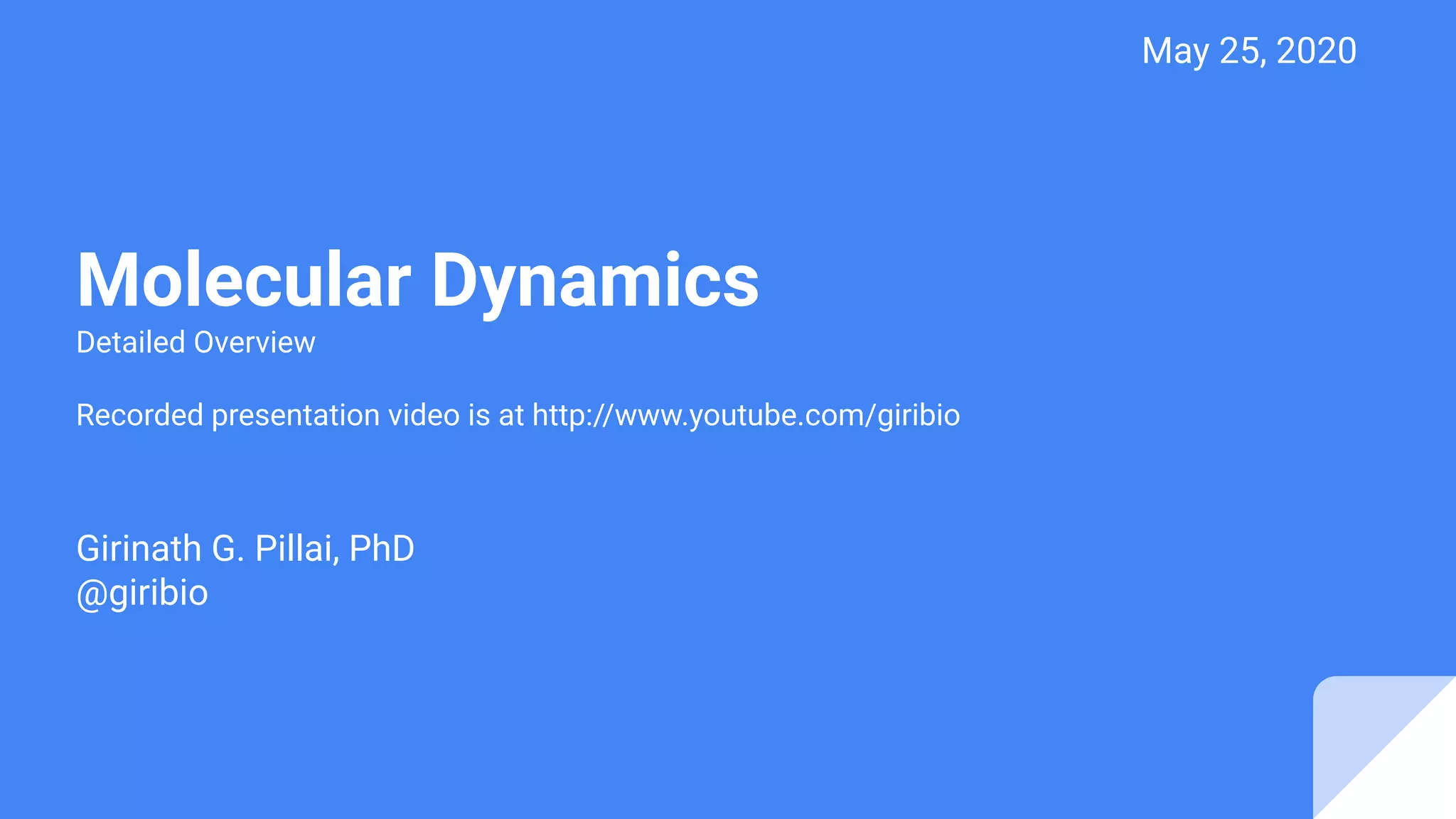 Molecular Dynamics for Beginners : Detailed Overview | PDF