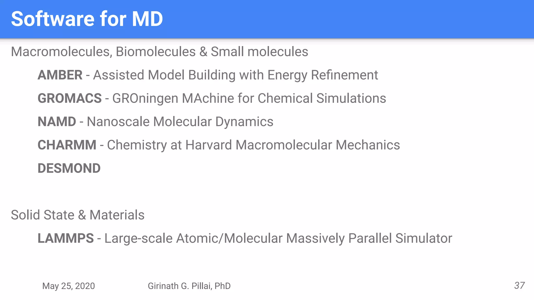 Molecular Dynamics for Beginners : Detailed Overview | PDF