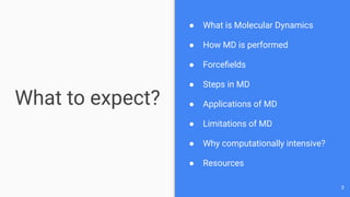 Molecular Dynamics for Beginners : Detailed Overview | PDF