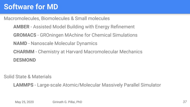 Molecular Dynamics for Beginners : Detailed Overview | PDF