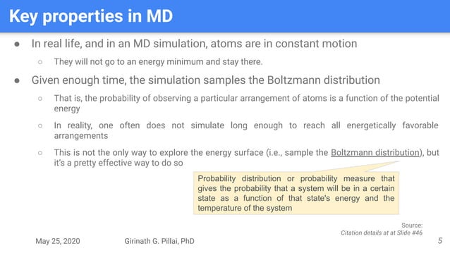 Molecular Dynamics for Beginners : Detailed Overview | PDF