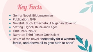 The Joys of Motherhood by Buchi Emecheta | PPTX