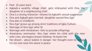 The Joys of Motherhood by Buchi Emecheta | PPTX