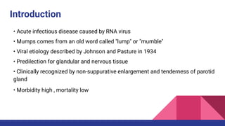 Mumps.ppt Community Medicine | PPT