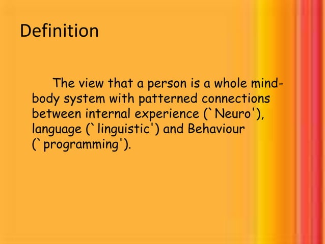 neuro-linguistic_programming | PPTX | Programming Languages | Computing