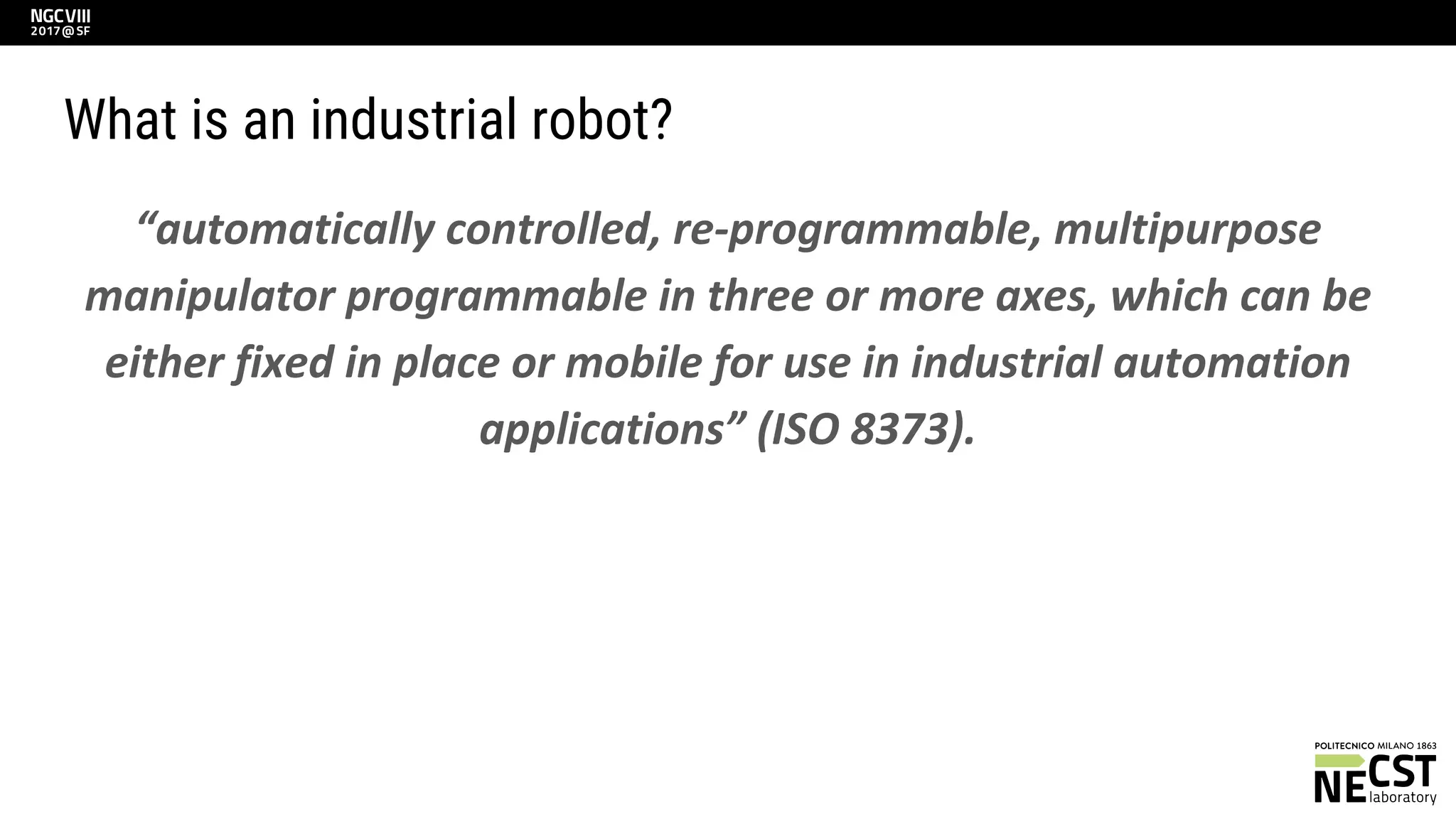 System Security @ NECSTLab and Breaking the Laws of Robotics: Attacking Industrial Robots | PPT