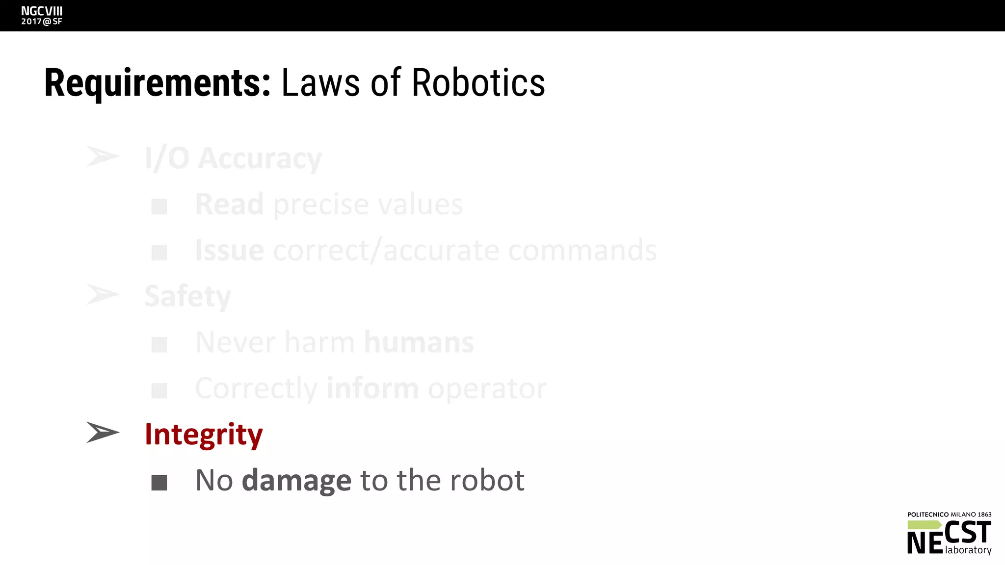 System Security @ NECSTLab and Breaking the Laws of Robotics: Attacking ...