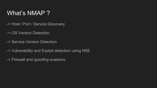 NMAP | PPTX