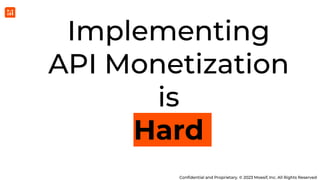 Building an API Monetization Stack | PPTX