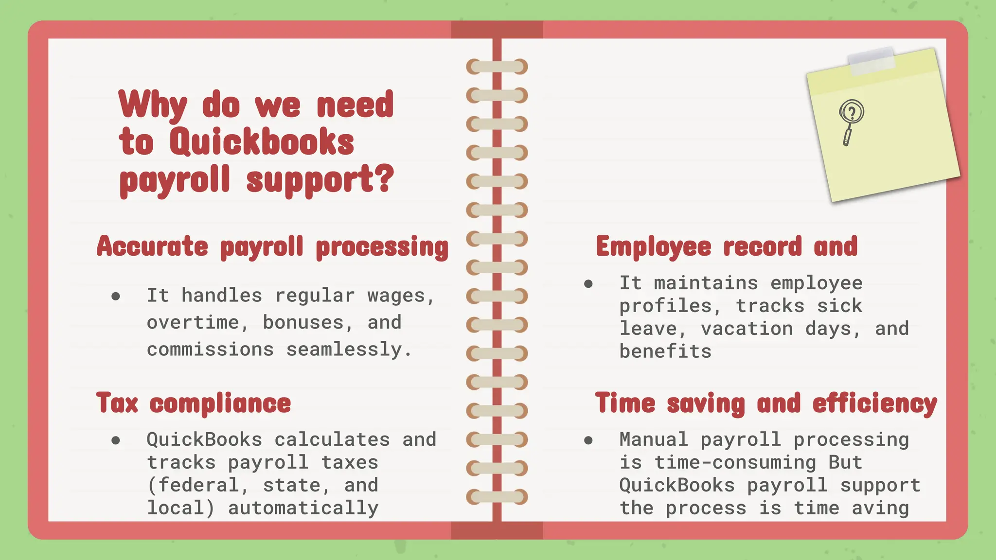 Quickbooks $PayROll $support | PPT