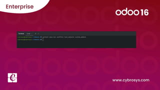Copy of Odoo 16 Building A Website - Creating A Basic Module | PPTX
