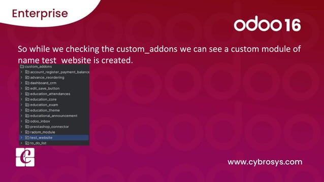 Copy Of Odoo 16 Building A Website Creating A Basic Module Ppt