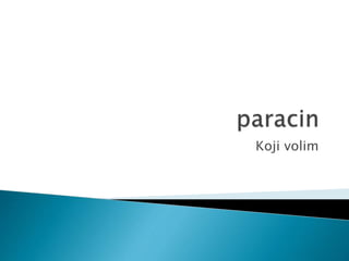 istorija paracina | PPTX