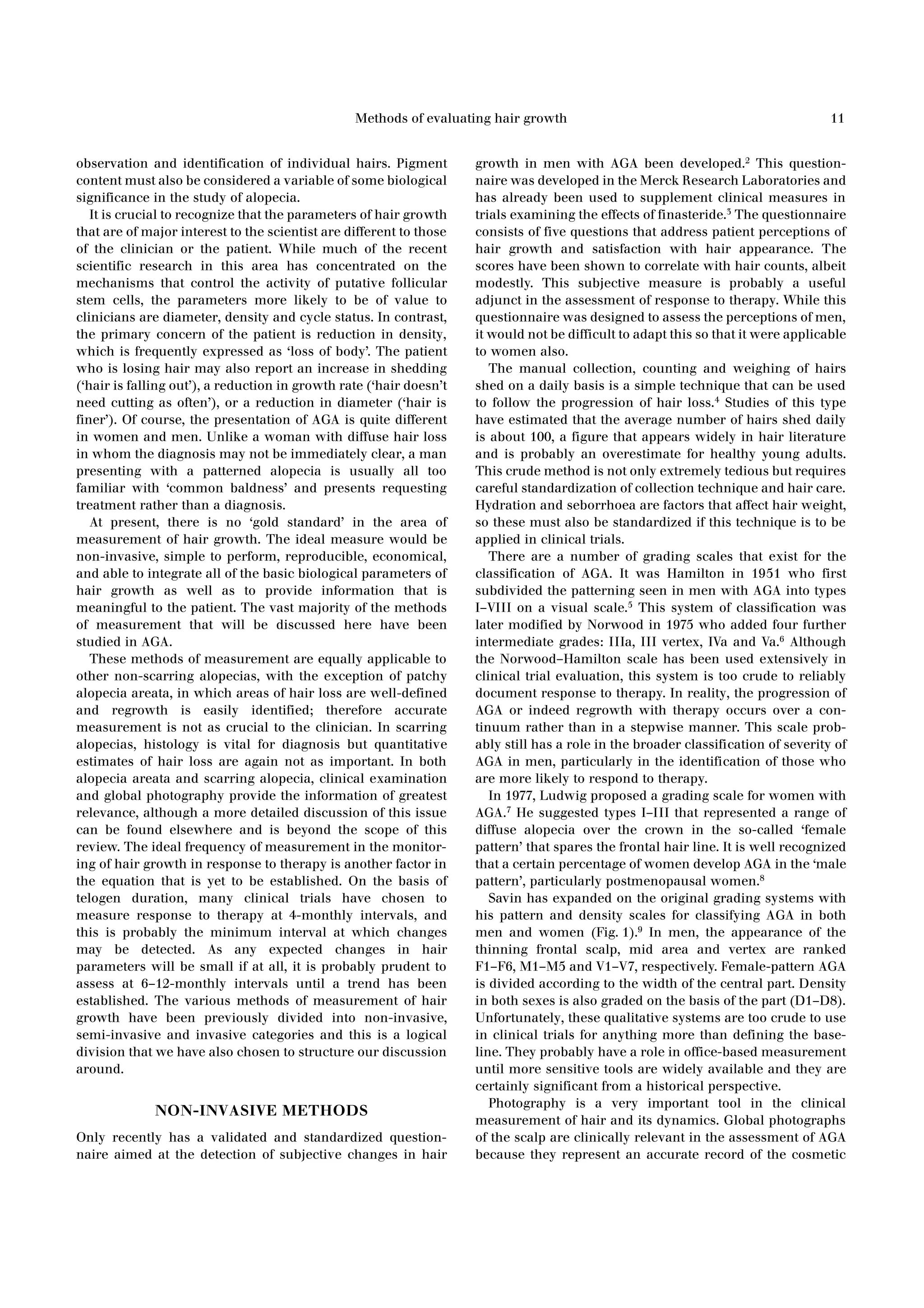 Methods of evaluating hair growth | PDF