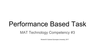 Performance Based Task Module #3 | PPT