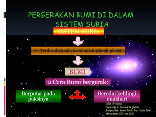TNTI:pergerakan bumi dan kejadian 4 musim | PPT