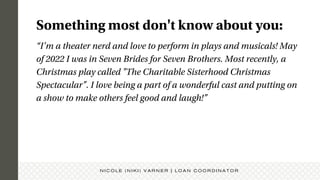 Periodical - Employee Spotlight - Nicole Varner | PDF