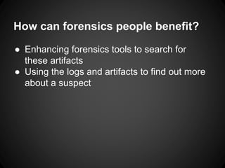 playing the forensics game | PPT