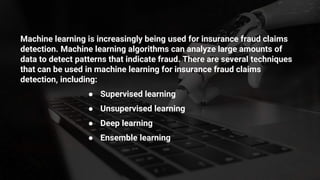 Insurance Fraud Claims Detection | PPTX