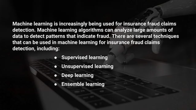 Insurance Fraud Claims Detection | PPTX | Motor Insurance | Insurance