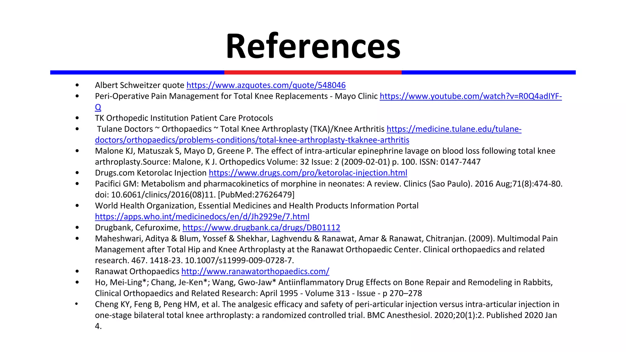 Knee Arthroplasty Intra-Articular Injection cocktail | PPTX