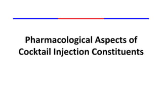 Knee Arthroplasty Intra-Articular Injection cocktail | PPTX