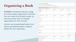 #OEWeek: eCampusOntario Potential of Pressbooks Webinar | PPTX