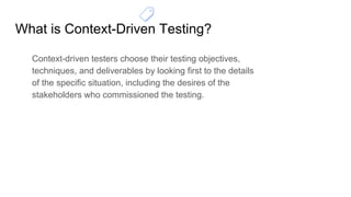 Michał Stryjak, Poznaj Context-Driven Testing | PDF