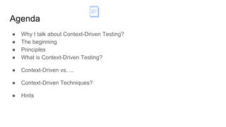 Michał Stryjak, Poznaj Context-Driven Testing | PDF