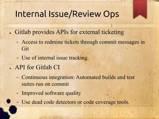 Overview of Gitlab usage | PDF
