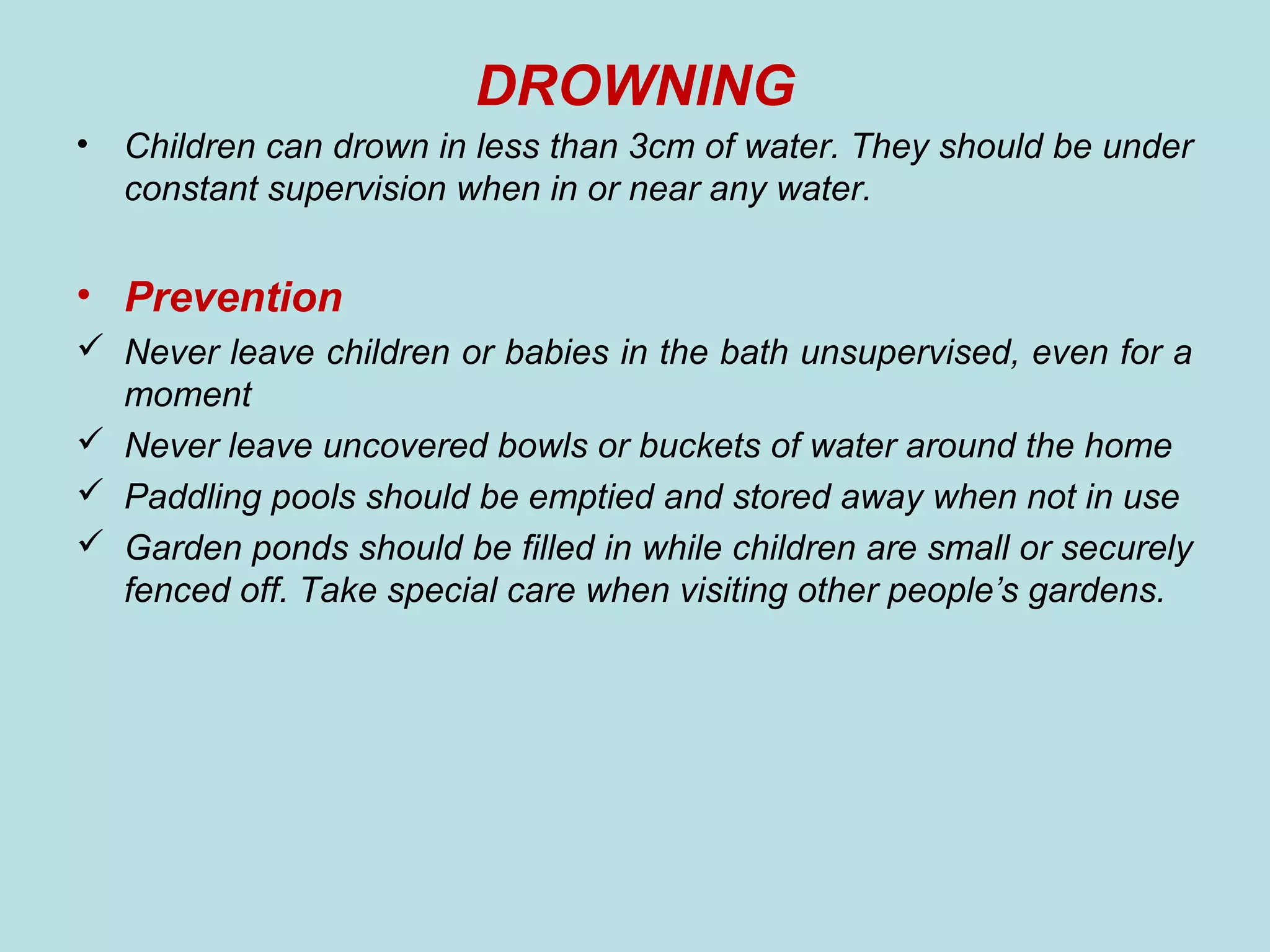 PREVENTION OF ACCIDENTS AMONG CHILDRENS. | PPT