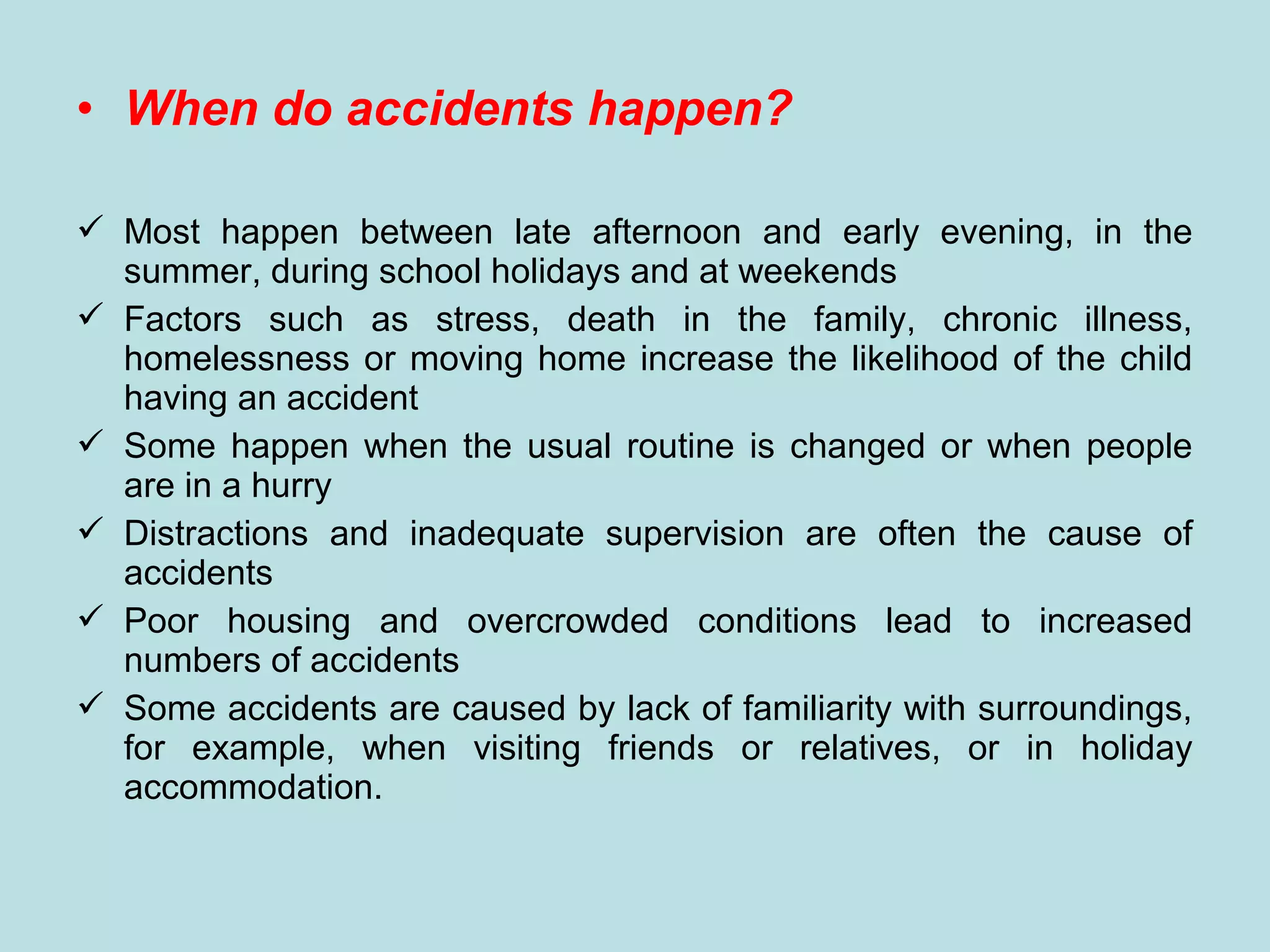 PREVENTION OF ACCIDENTS AMONG CHILDRENS. | PPT