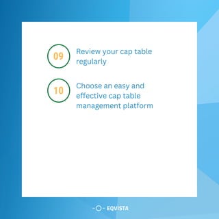 10 Rules of Cap Table Management | PDF
