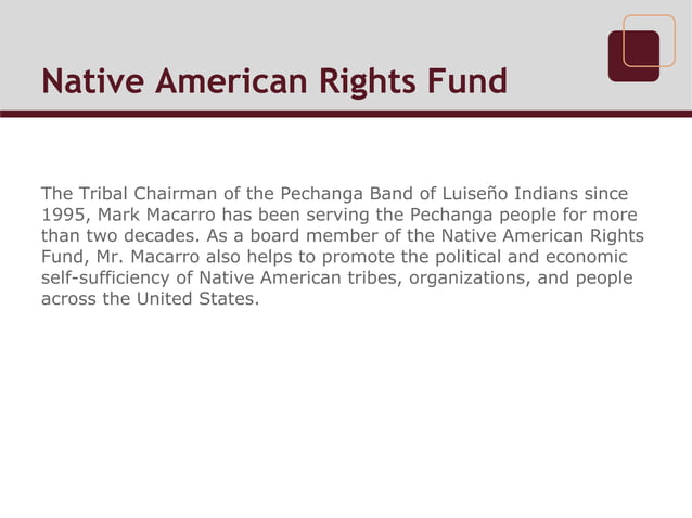 Native American Rights Fund | PPT