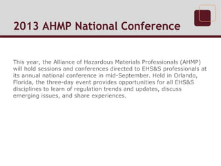 Armen Nahabedian: 2013 AHMP National Conference | PPT