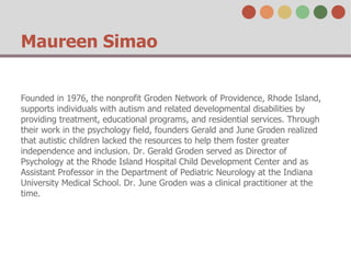 An Overview of the Groden Center By Maureen Simao | PDF