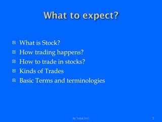 Basics of Stock Markets | PPT