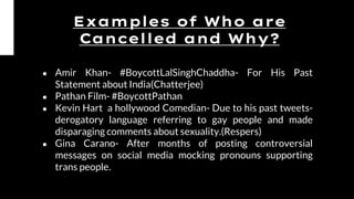 Cancel Culture | PPTX | Social Networking | Internet