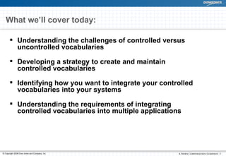 Putting Controlled Vocabulary To Work I Davis 2008 | PPT