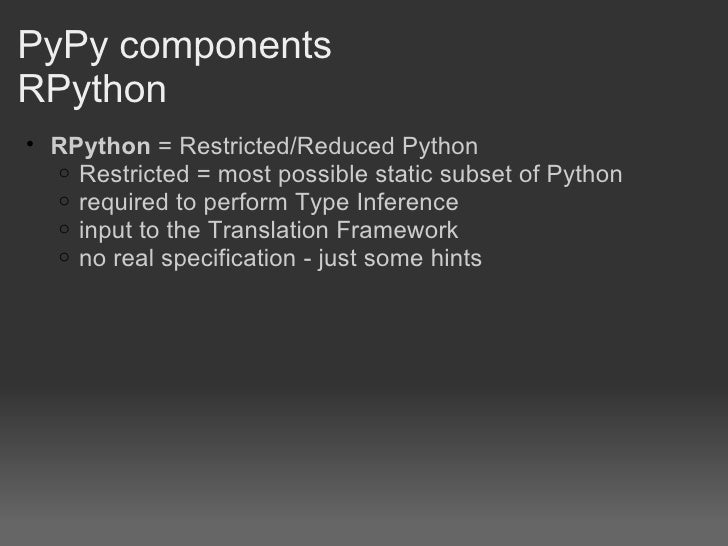 a quick Introduction to PyPy