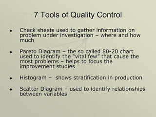 Quality control | PPT